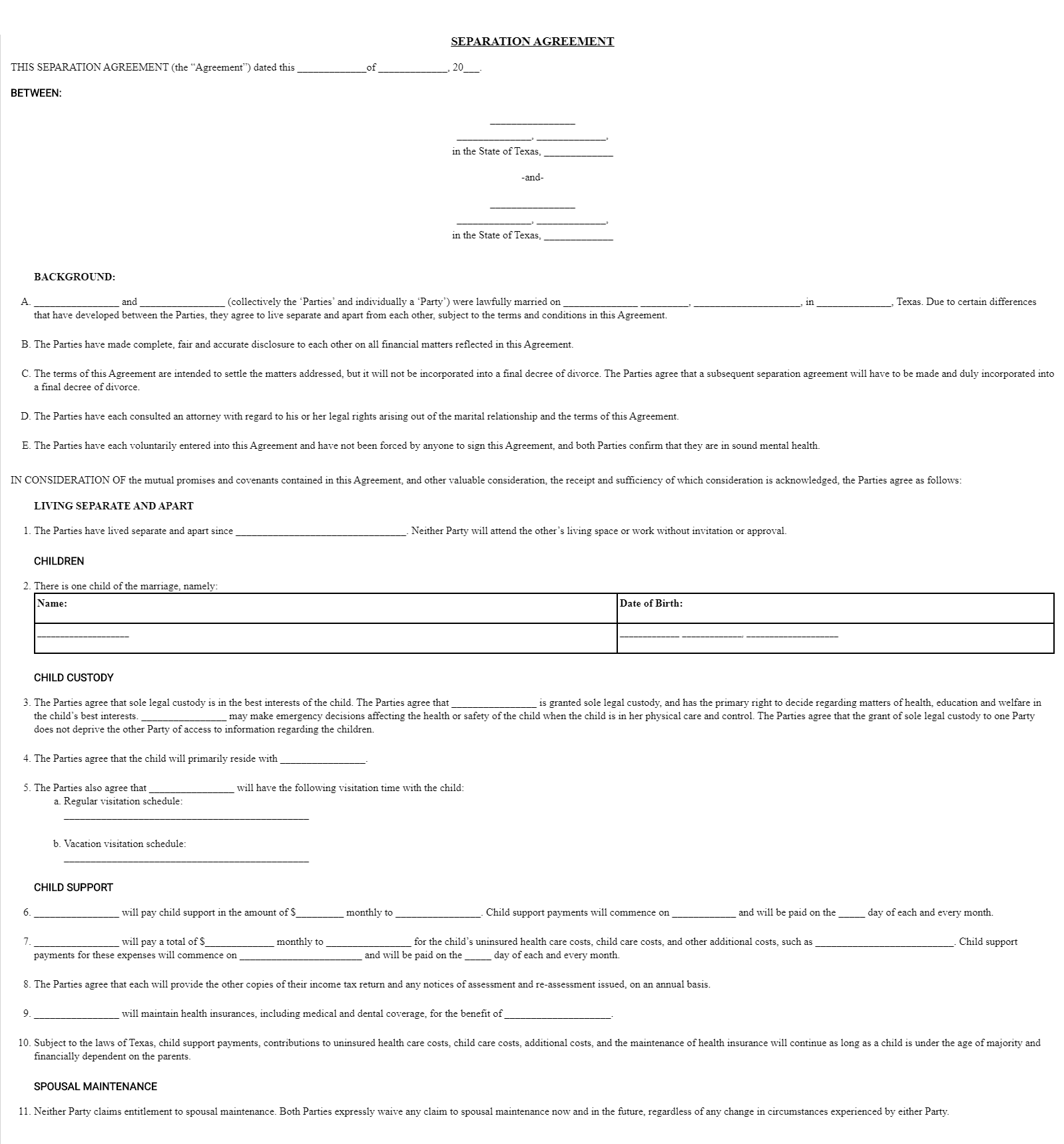 Is A Notarized Separation Agreement Legally Binding Hassieroegner 99